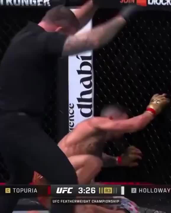 Topuria defeating Holloway - Meme by Peebee :) Memedroid