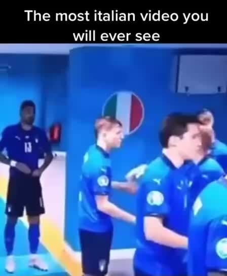 The most Italian video you’ll ever see. Pasta energy unmatched - Meme ...