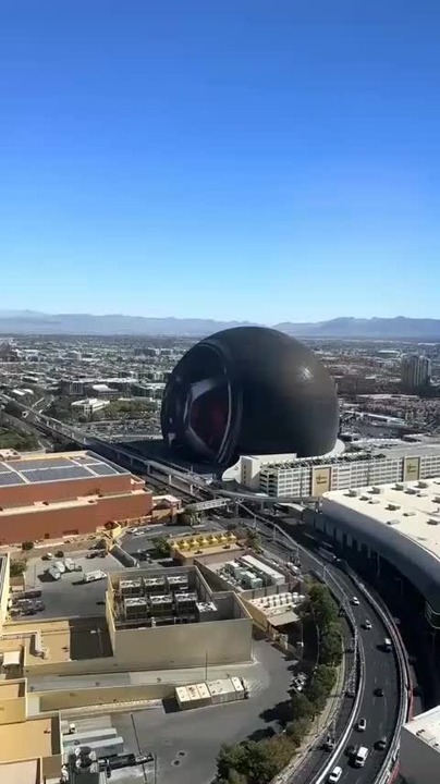 Las Vegas sphere advertising the Formula 1 - Meme by FuzzyGrim :) Memedroid