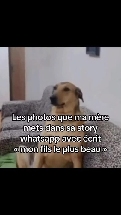 Quand ta maman poste la photo la plus embarrassante sur son story ...