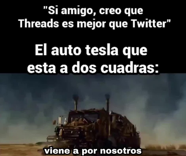 En la batalla de Threads contra Twitter los Teslas se revelarán - Meme ...