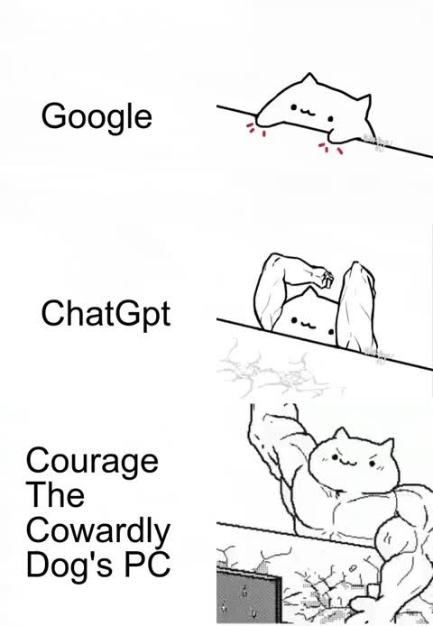 Courage the cowardly dog's PC - Meme by Mowervi :) Memedroid