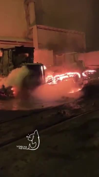 Bulldozer doing their thing out of the pit of fire - Meme by ...