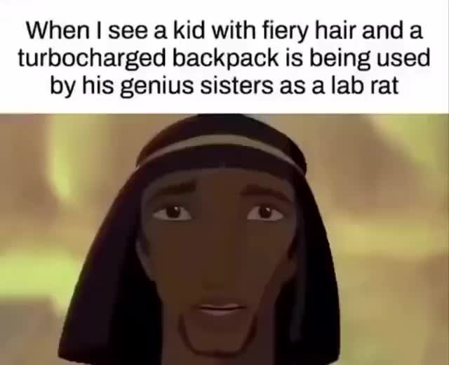 Kid with fiery hair and backpack? Lab rat confirmed - Meme by imROYAL ...