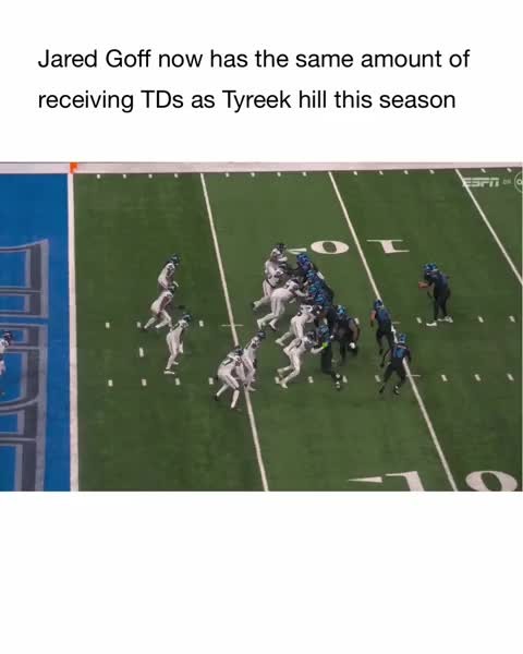 Jaref Goff has teh same TDs as Tyreek Hill this season - Meme by ...