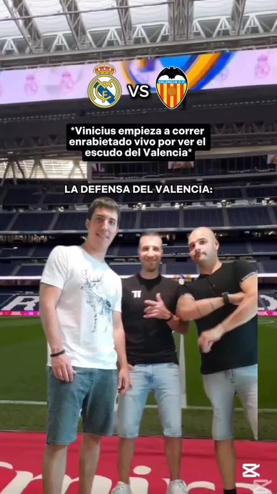 Vinicius viendo el escudo del Valencia y entrando en modo berserk ...