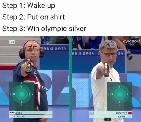 Based Turkish shooter winner silver medal at the Olympics - Meme by ...