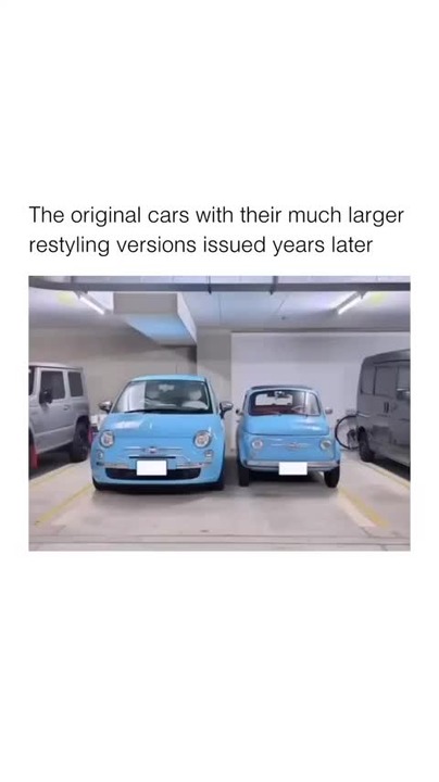 Original car vs their larger versions years later - Meme by Dhoxer ...