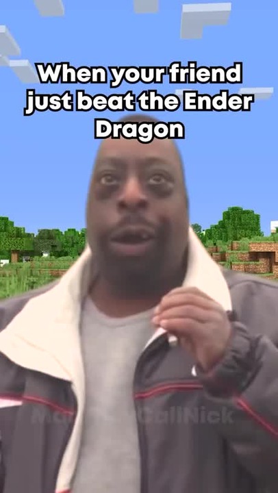When you friend just beat the Ender Dragon - Meme by Erwinbeencanceled ...