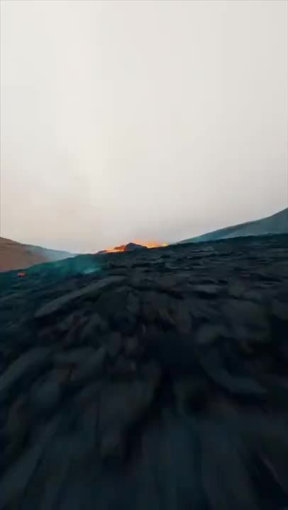 Overfly of active volcano spewing lava - Meme by schizoidman :) Memedroid