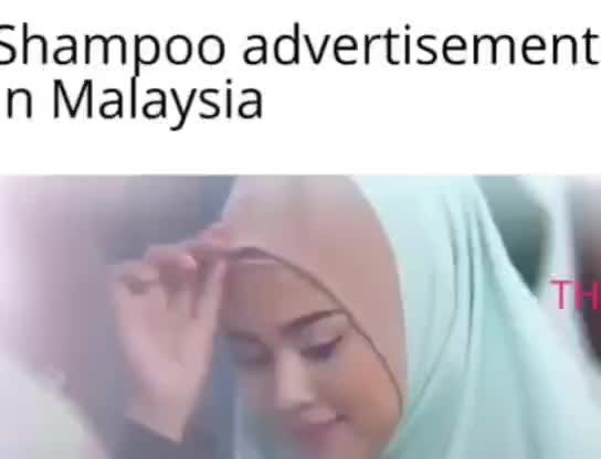 Hijab & Shoulders (Malaysian shampoo commercial) - Meme by knott ...