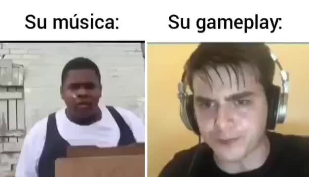 Música VS Gameplay - Meme subido por zervx70 :) Memedroid