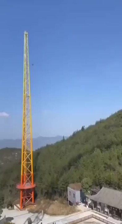 Tell her you just want to swing on an oversized playground swing set ...