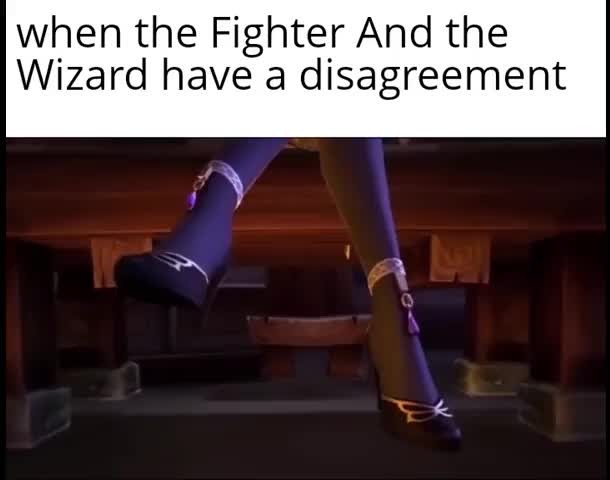 When the Fighter and the Wizard have a disagreement - Meme by ...