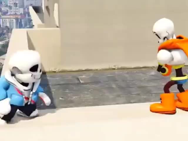Sans vs Papyrus - Meme subido por Crusco :) Memedroid