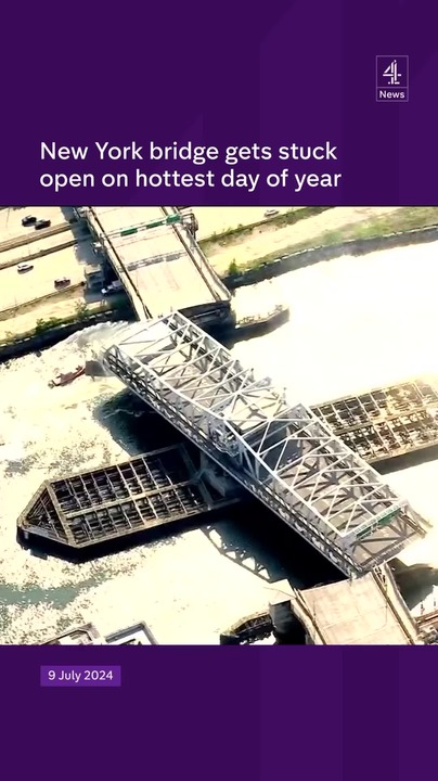 New York got so hot that a bridge got stuck open - Meme by godkillergod ...
